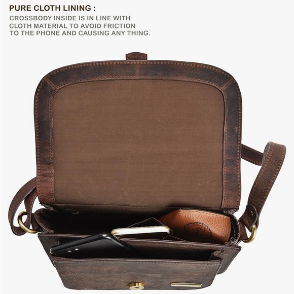 Estalon | Bags | Nwt Estalon Leather Crossbody Bag Purse 0 Leather ...